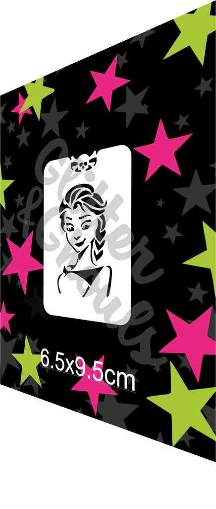 Glitter & Ghouls Stencils ICE QUEEN 6.5 x 9.5cm – Looney Bin Products